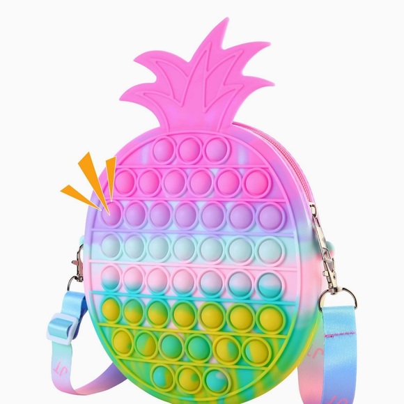Urban Outfitters | Bags | Retro Rainbow Pineapple Fruit Colorful Pop It ...